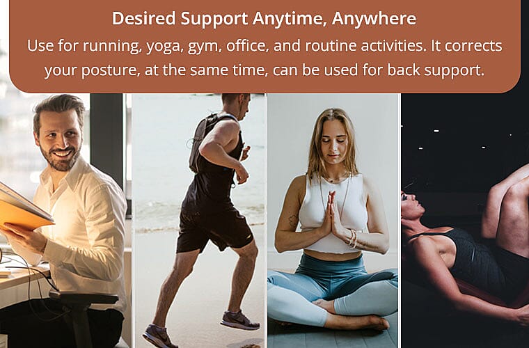 Buy Copper Joe- Recovery Back Brace S/M , Copper Back Brace for Posture ...