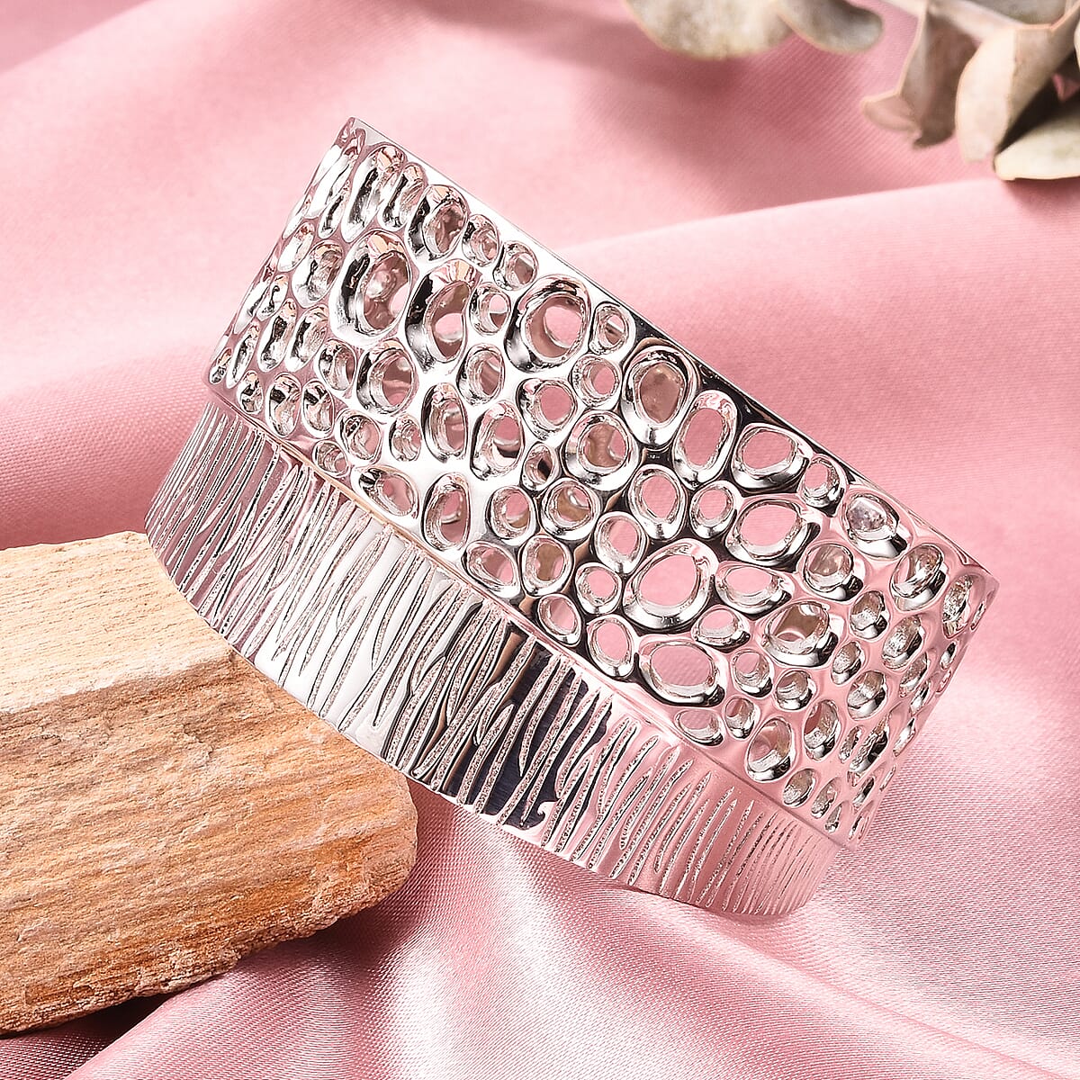 Buy RACHEL GALLEY Enkai Collection Cuff Bracelet in Sterling Silver (7. ...