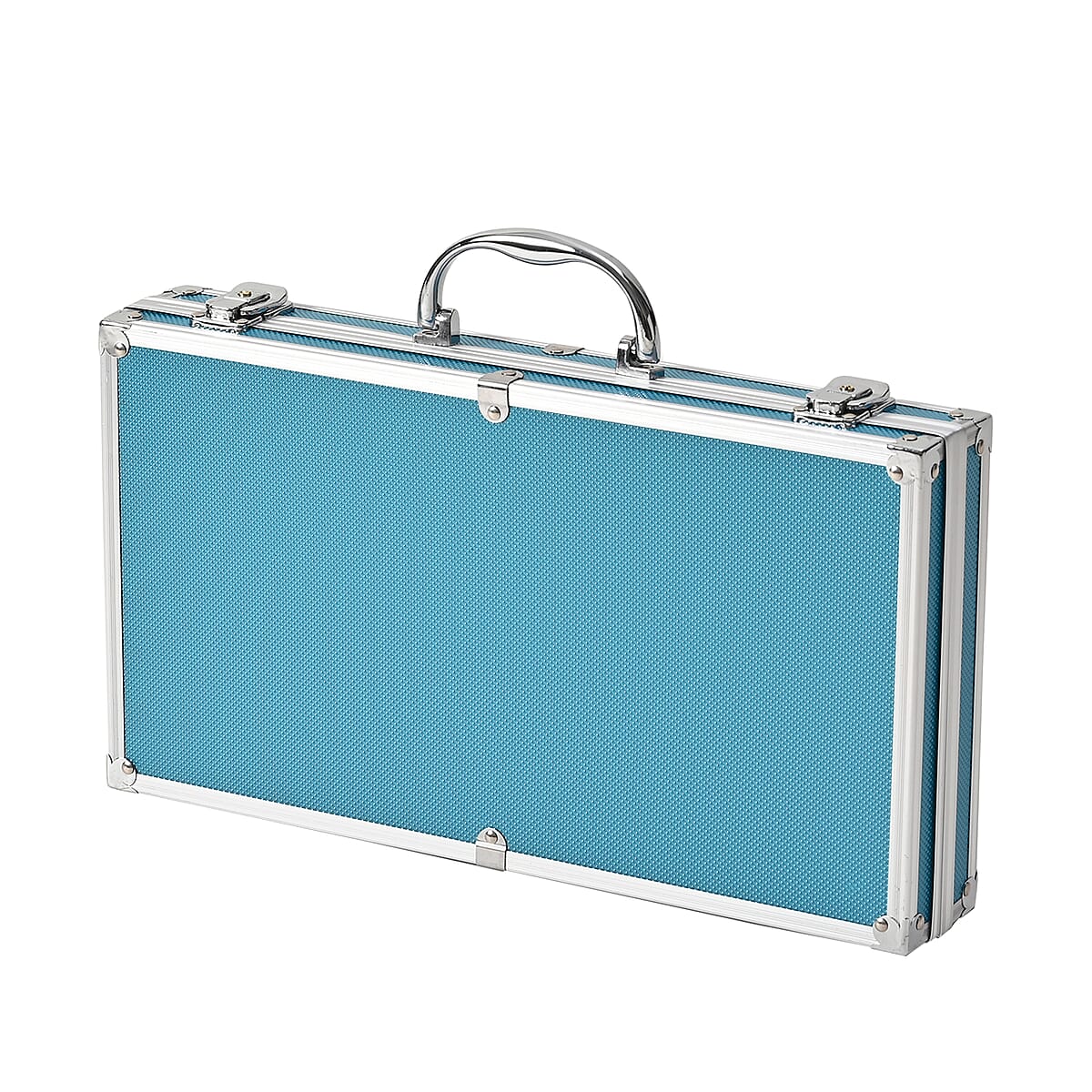 Buy Sky Blue Aluminum Briefcase Style Jewelry Organizer with Anti ...