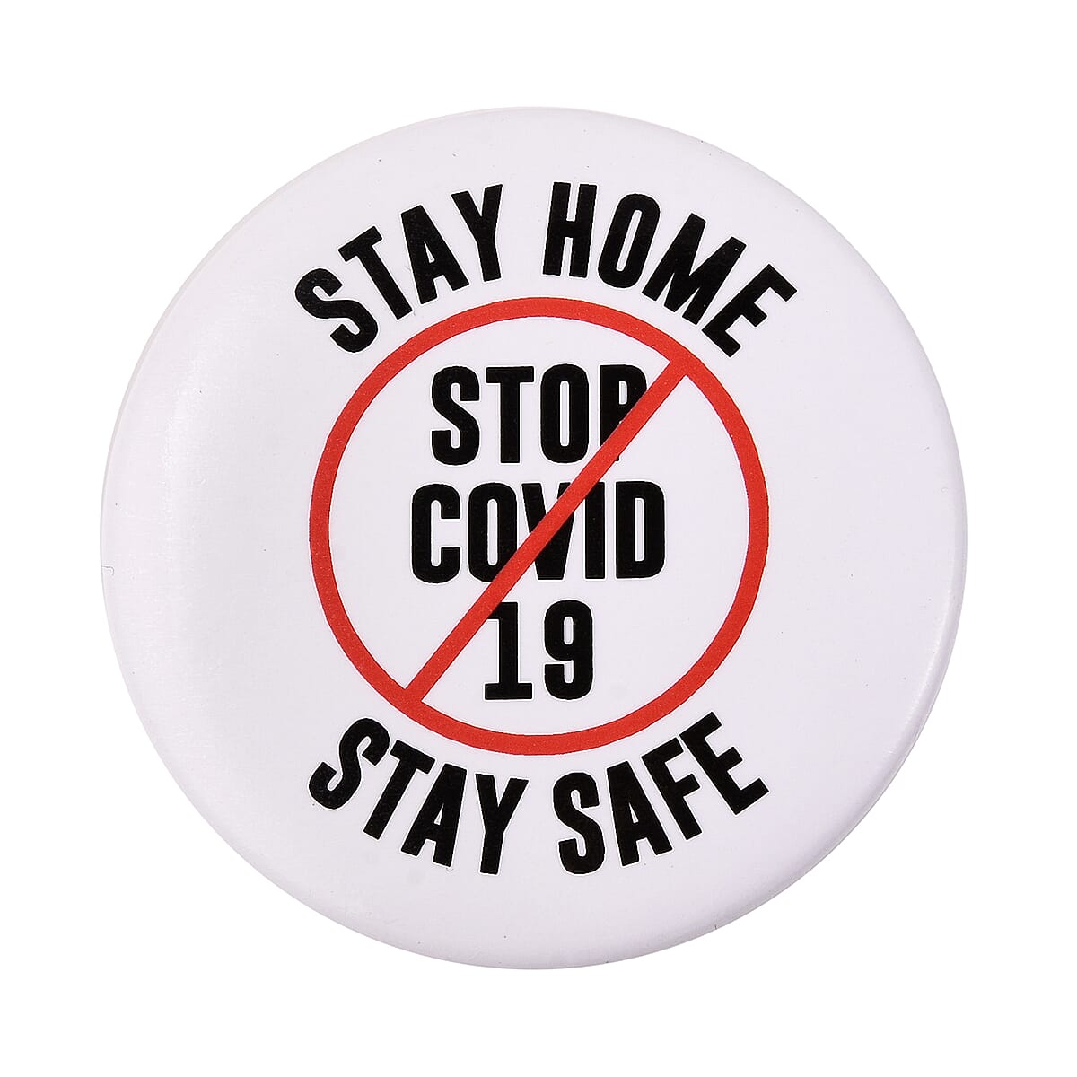 Buy Stay Home Stay Safe Stop Button Pin | Brooch Pin | Button Badge ...