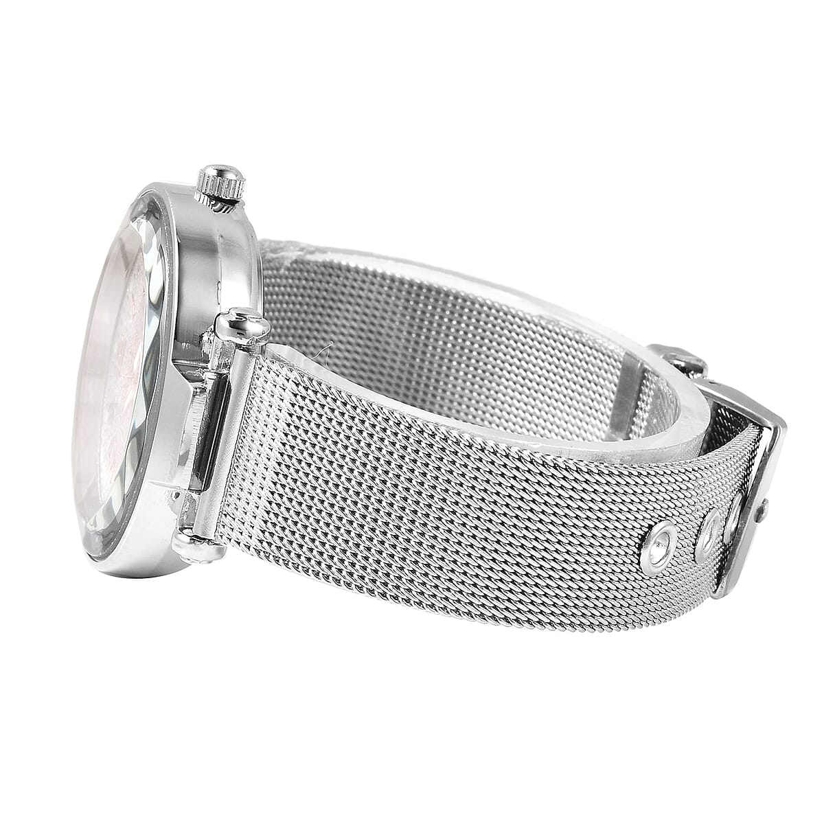 Buy STRADA Austrian Crystal Japanese Movement Water Resistant Pink ...