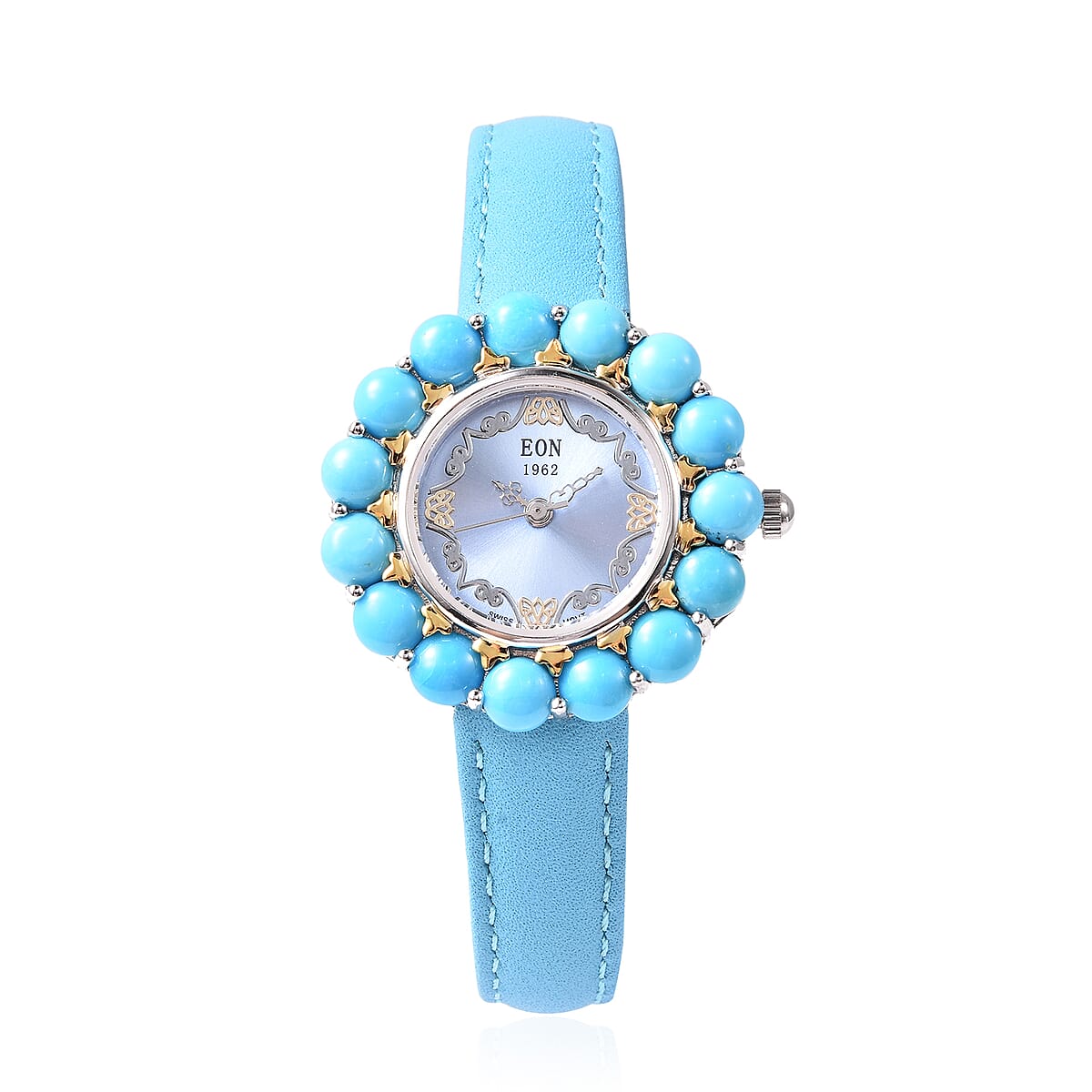 Buy Eon 1962 Sleeping Beauty Turquoise Swiss Movement Water Resistant ...