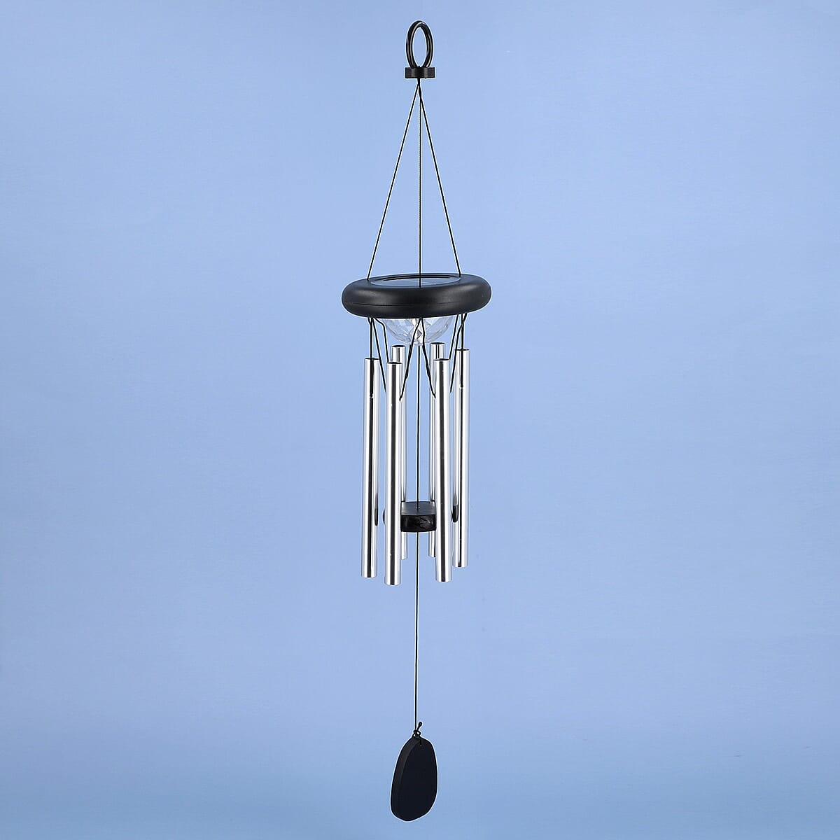 Buy Homesmart Black & Silver Solar Revolving Light Wind Chime at ShopLC.
