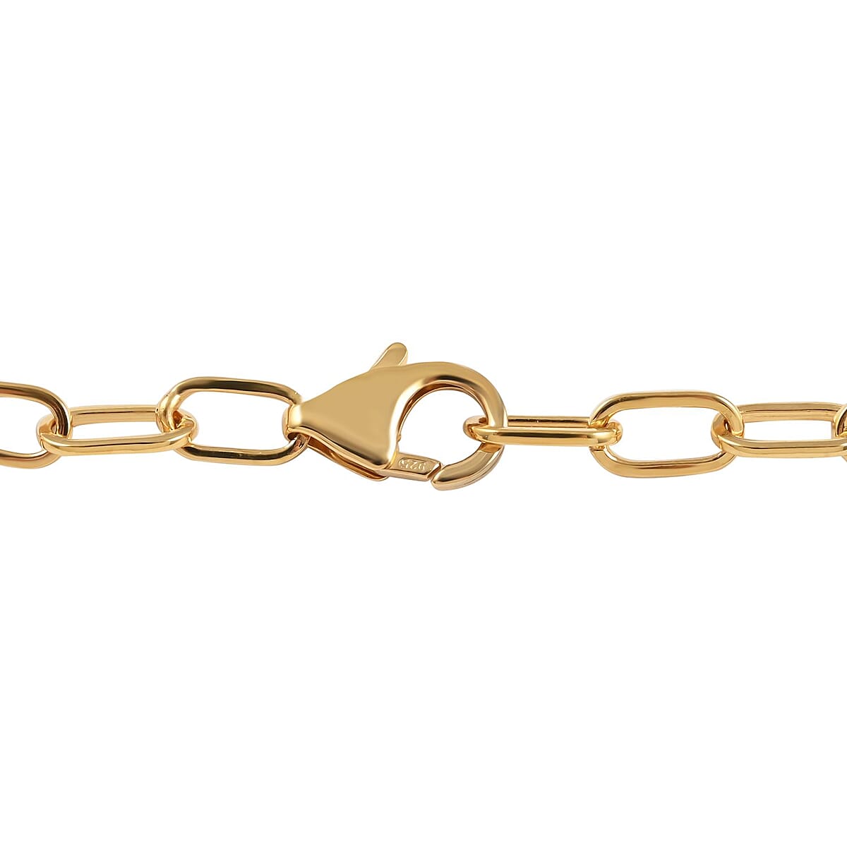 Buy Multi Gemstone Paper Clip Chain Station Necklace 18 Inches in ...