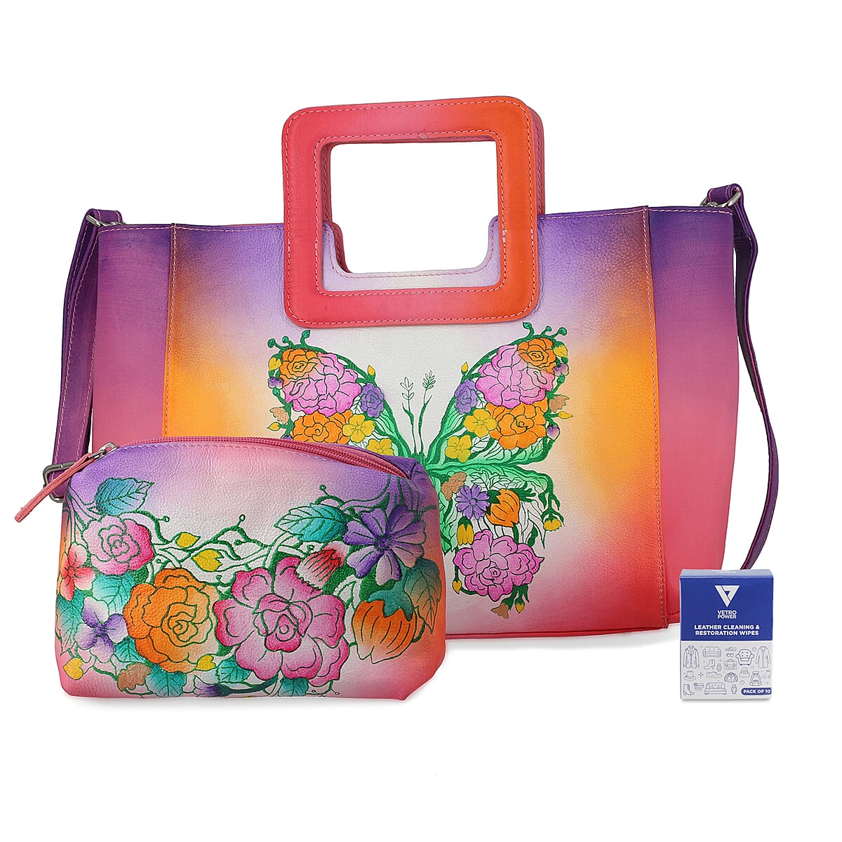 Buy Ankur Treasure Chest SUKRITI Set of 3, Pink Flower Hand Painted ...