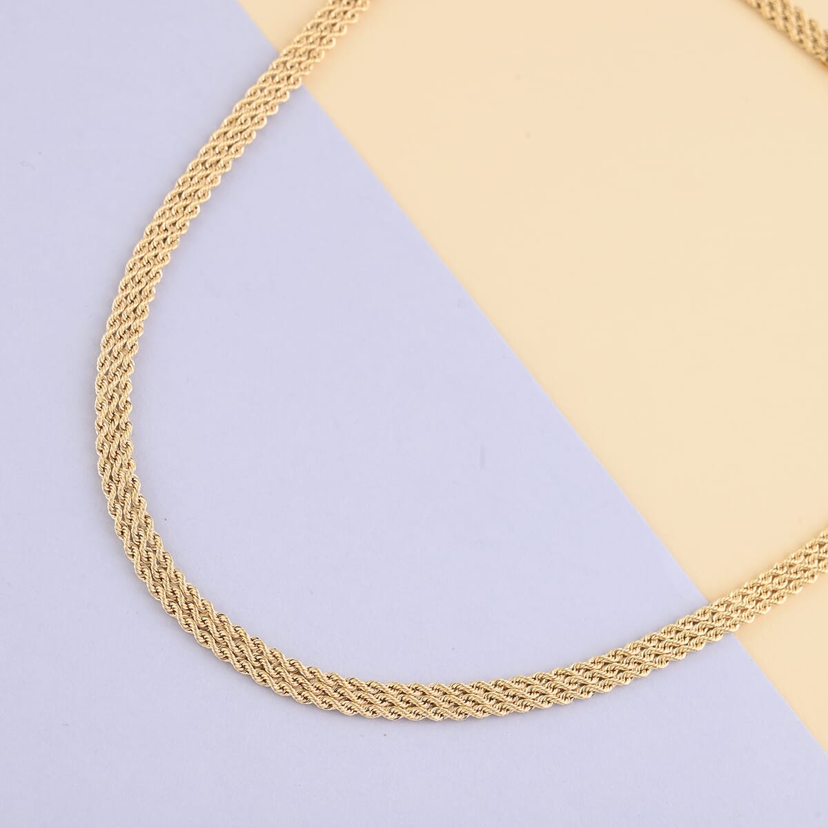 Maestro Gold Collection Italian 10K Yellow Gold Three-Strand Rope ... Maestro Gold Collection Italian 10K Yellow Gold Three-Strand Rope ...