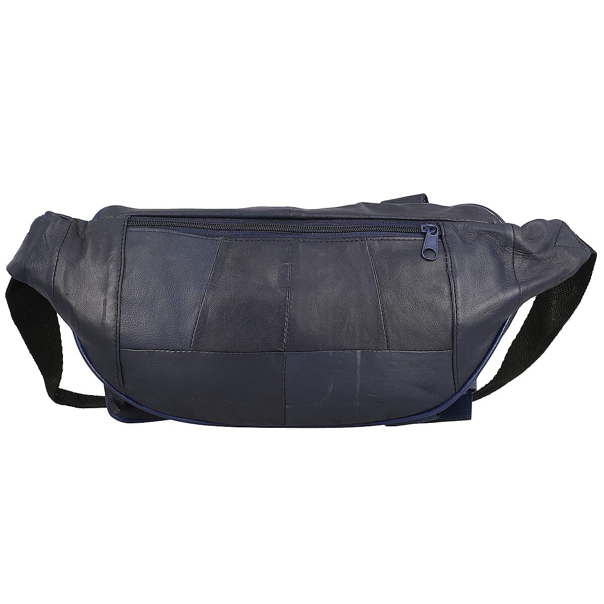 Buy Navy Blue 100% Genuine Leather RFID Fanny Bag at ShopLC.
