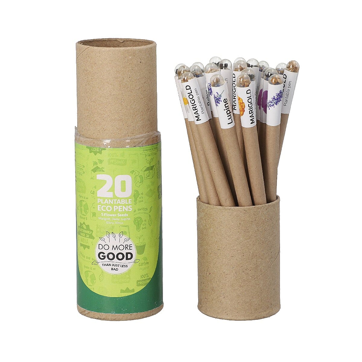 Buy Set of 20 Recycled Paper Pen with Flower Seed at ShopLC.