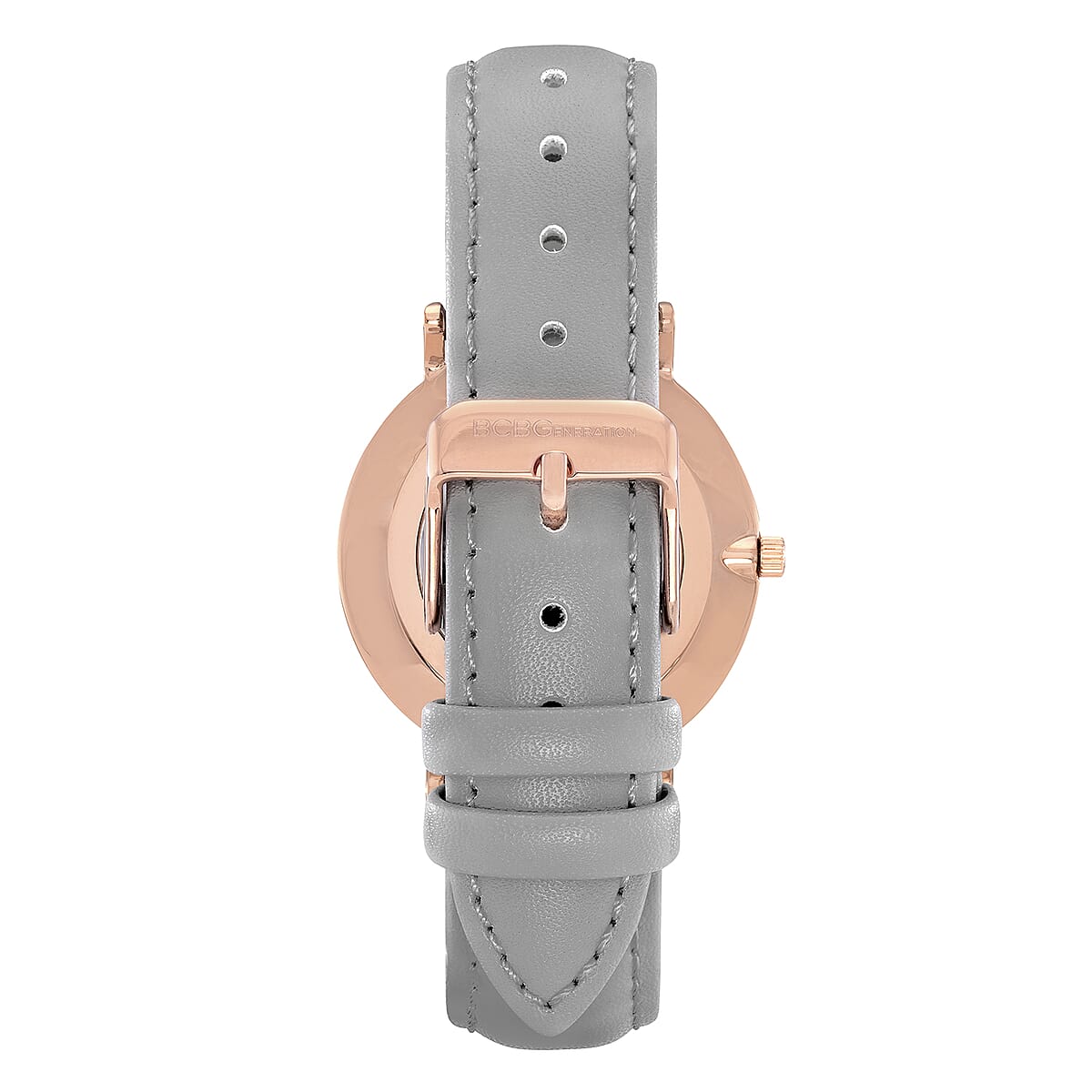 Buy BCBGeneration Japanese Movement Gray Adjustable Vegan Leather Watch ...