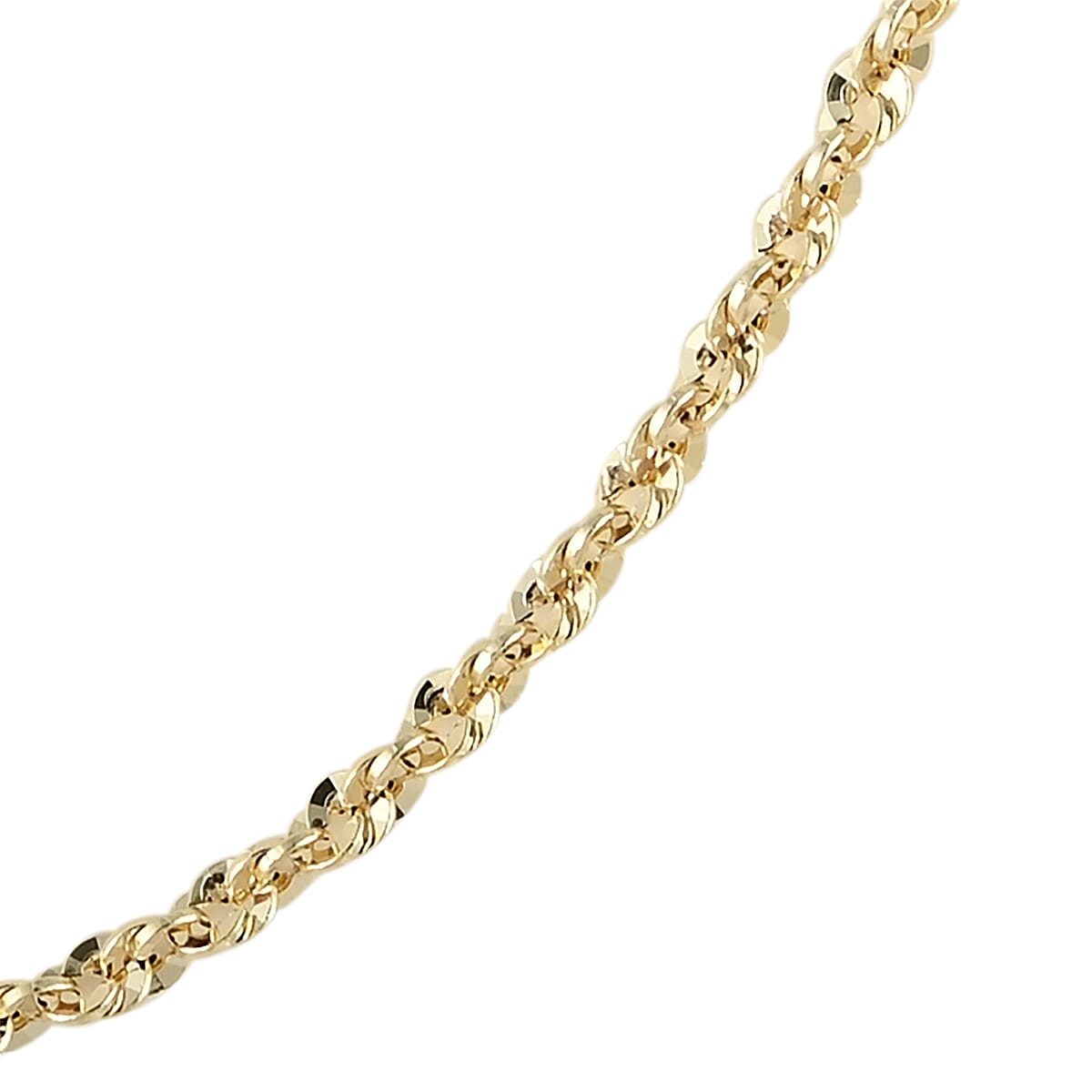 Maestro Gold Collection Italian Spiralling Rope Necklace 24 Inches in ...