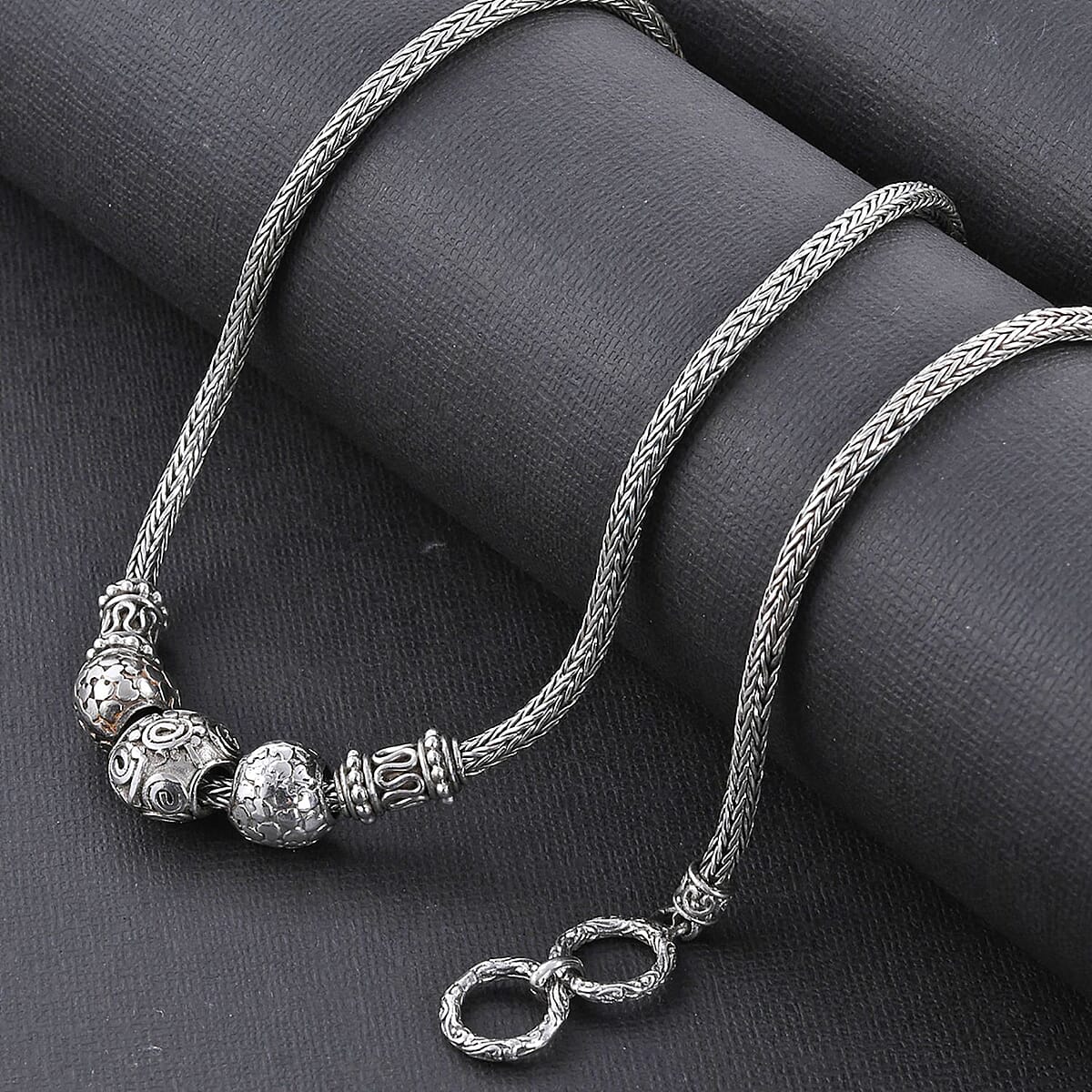 Buy Bali Legacy Tulang Naga Necklace in Sterling Silver 37.30 Grams 20 ...