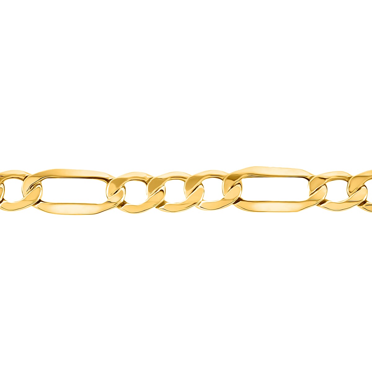 Buy Maestro Gold Collection Italian 10K Yellow Gold Figaro Bracelet (7. ...