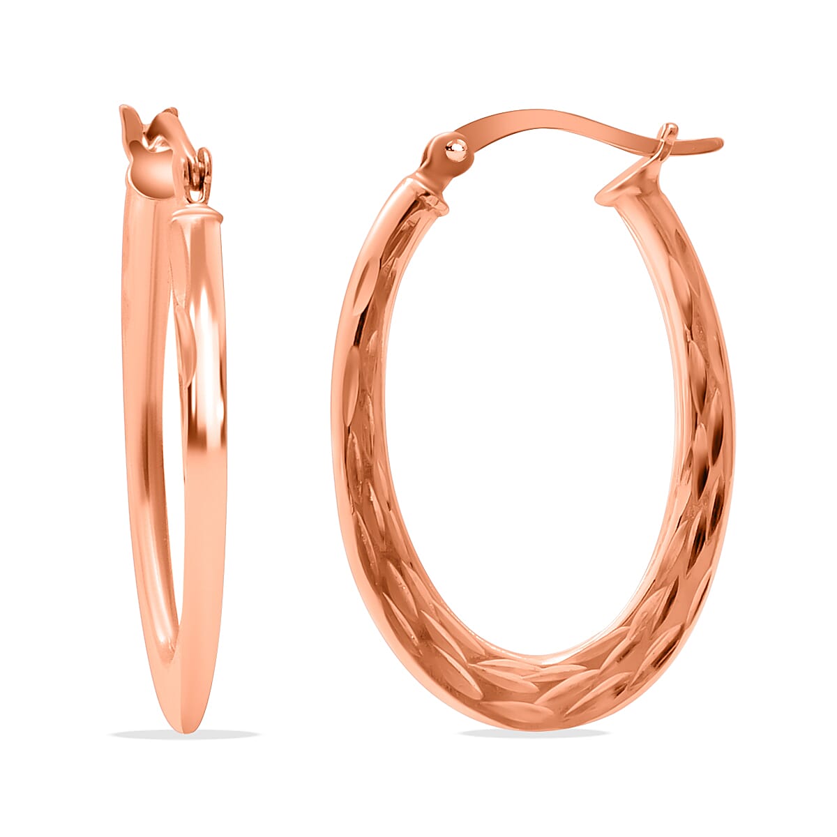 Buy 14K RG Over Sterling Silver Hoop Earrings (2 g) at ShopLC.