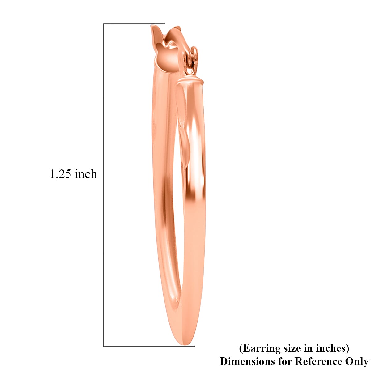 Buy 14K RG Over Sterling Silver Hoop Earrings (2 g) at ShopLC.