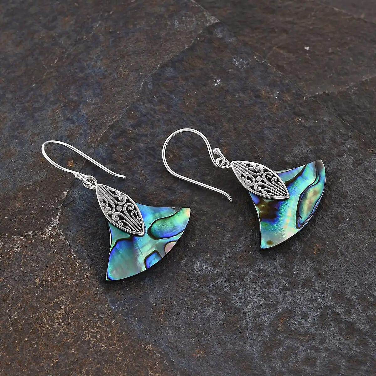 Buy Abalone Shell Earrings in Sterling Silver at ShopLC.