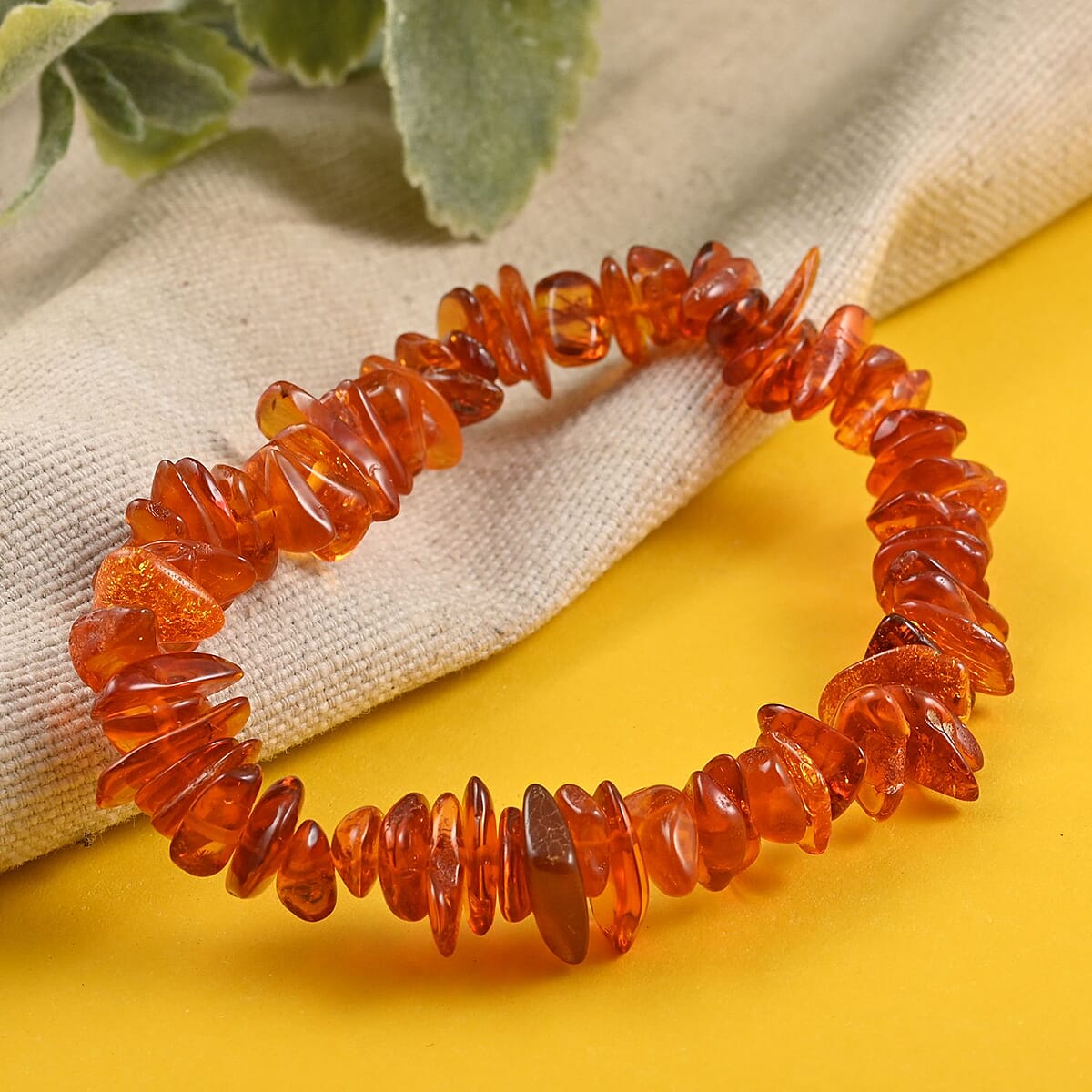 Buy Baltic Multi Color Amber Beaded Stretch Bracelet at ShopLC.