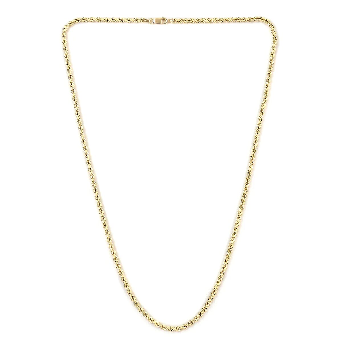 Buy 14K Yellow Gold Rope Chain Necklace , 14K Yellow Gold Necklace ...