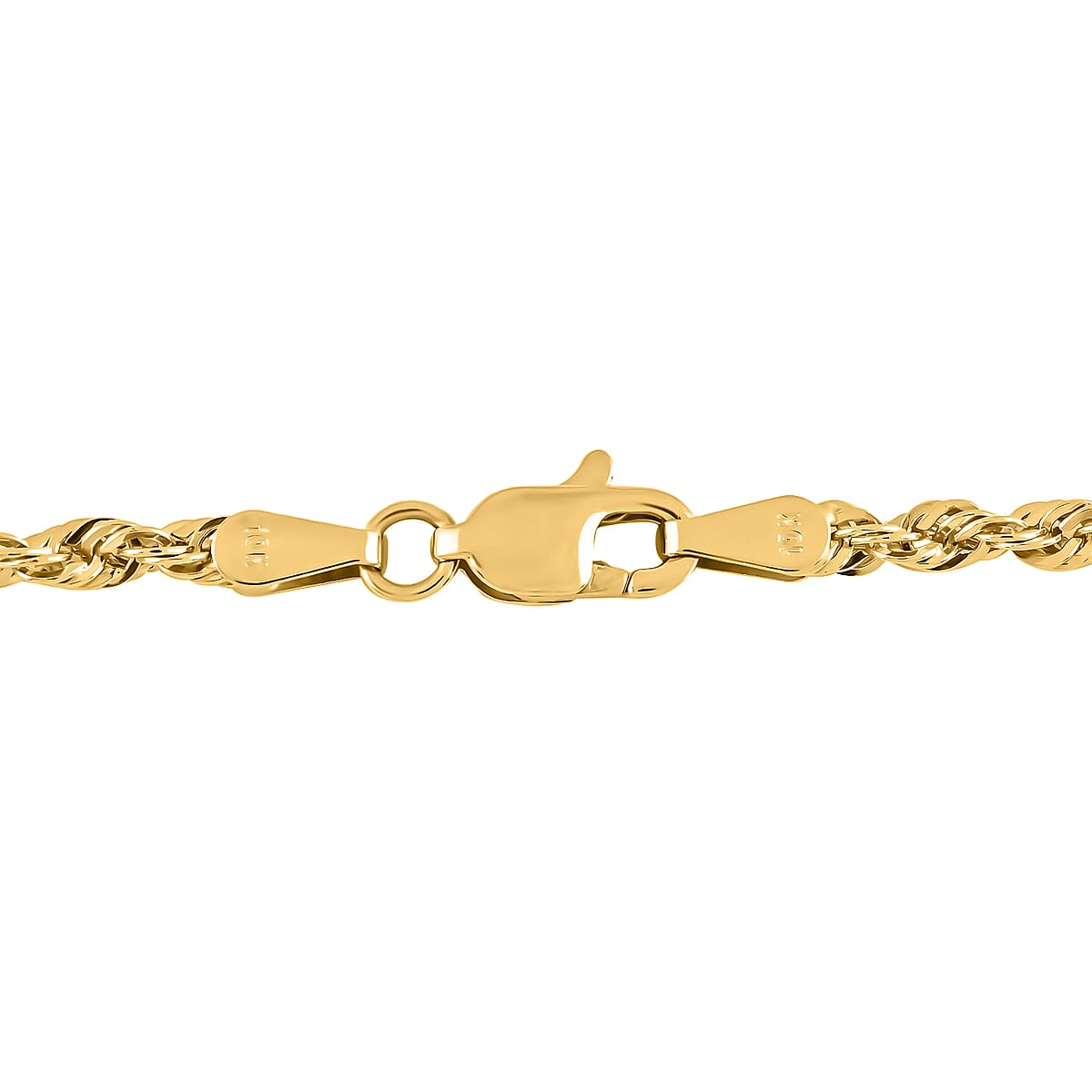 Buy 10K Yellow Gold Rope Necklace, Gold Chain, Gold Necklace For Women ...