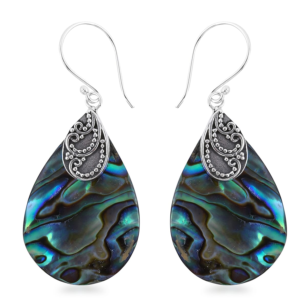 Buy Abalone Shell Earrings in Sterling Silver at ShopLC.