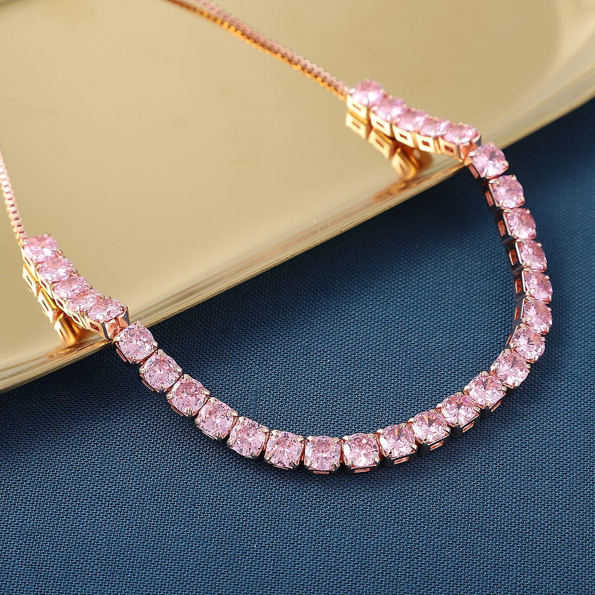 Buy Simulated Pink Diamond Bolo Bracelet in Rosetone at ShopLC. Buy Simulated Pink Diamond Bolo Bracelet in Rosetone at ShopLC.
