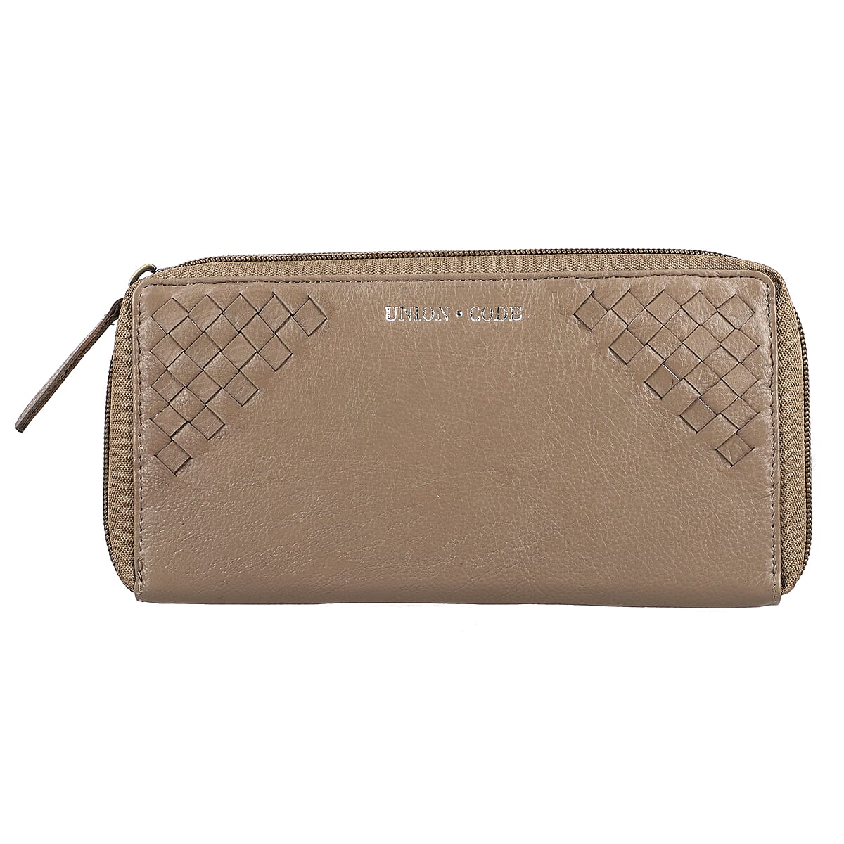 Buy Union Code Grey 100% Genuine Leather RFID Wallet at ShopLC.