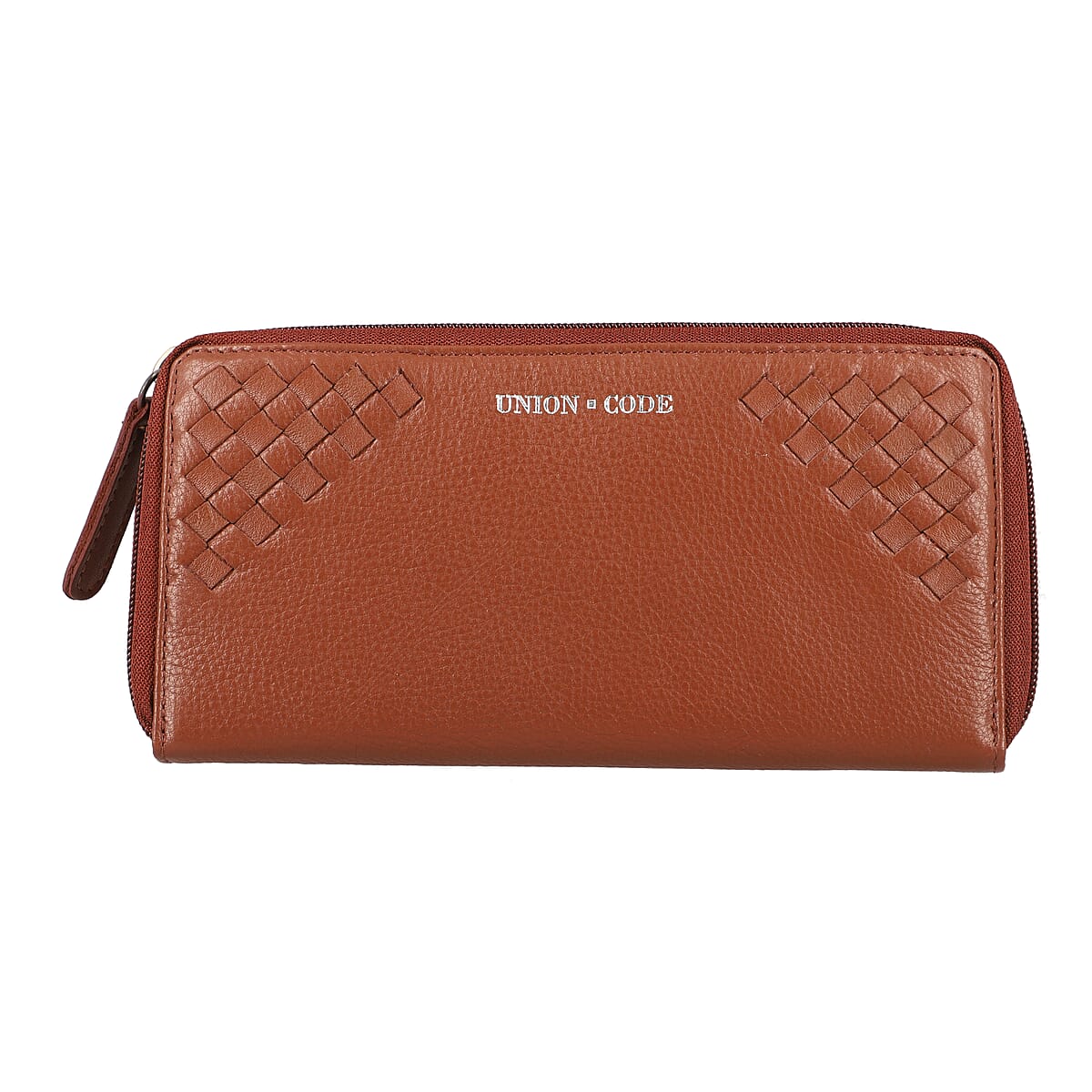 Buy UNION CODE Dark Cognac 100% Genuine Leather RFID Wallet at ShopLC.