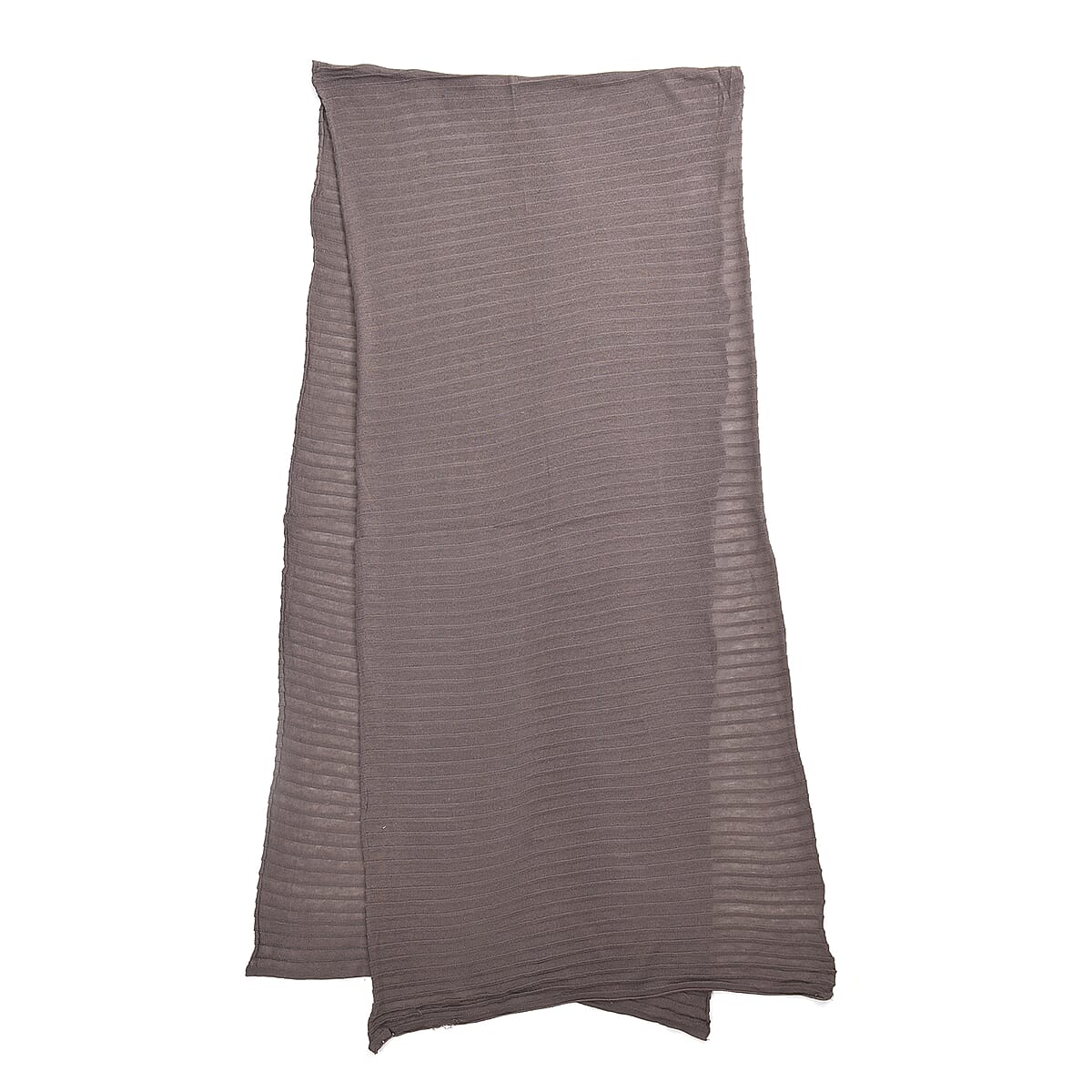 Buy Dark Khaki Stripe Pattern Long Scarf at ShopLC.
