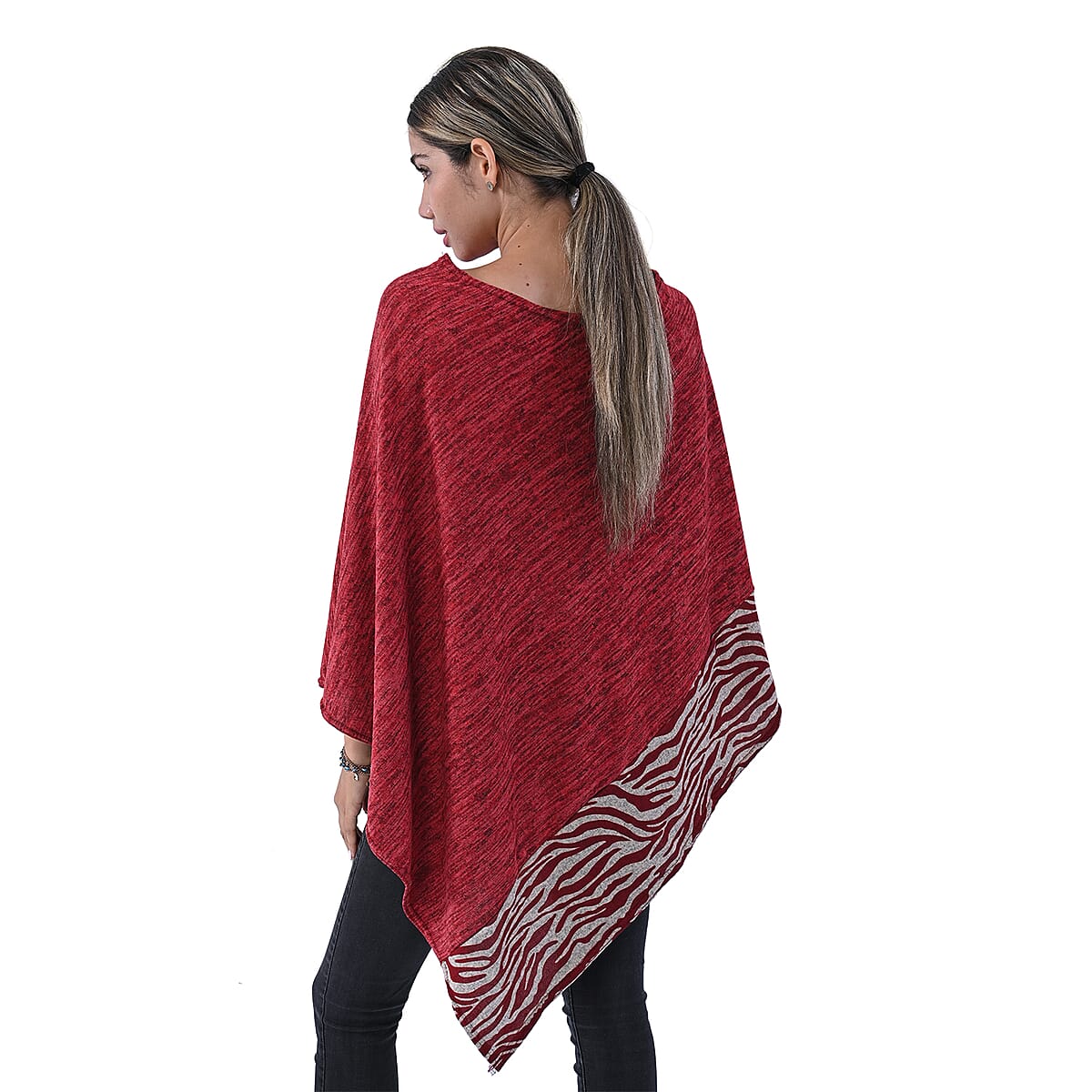Mother's day jewelry Passage Red with Red Zebra Print Border Knit ...