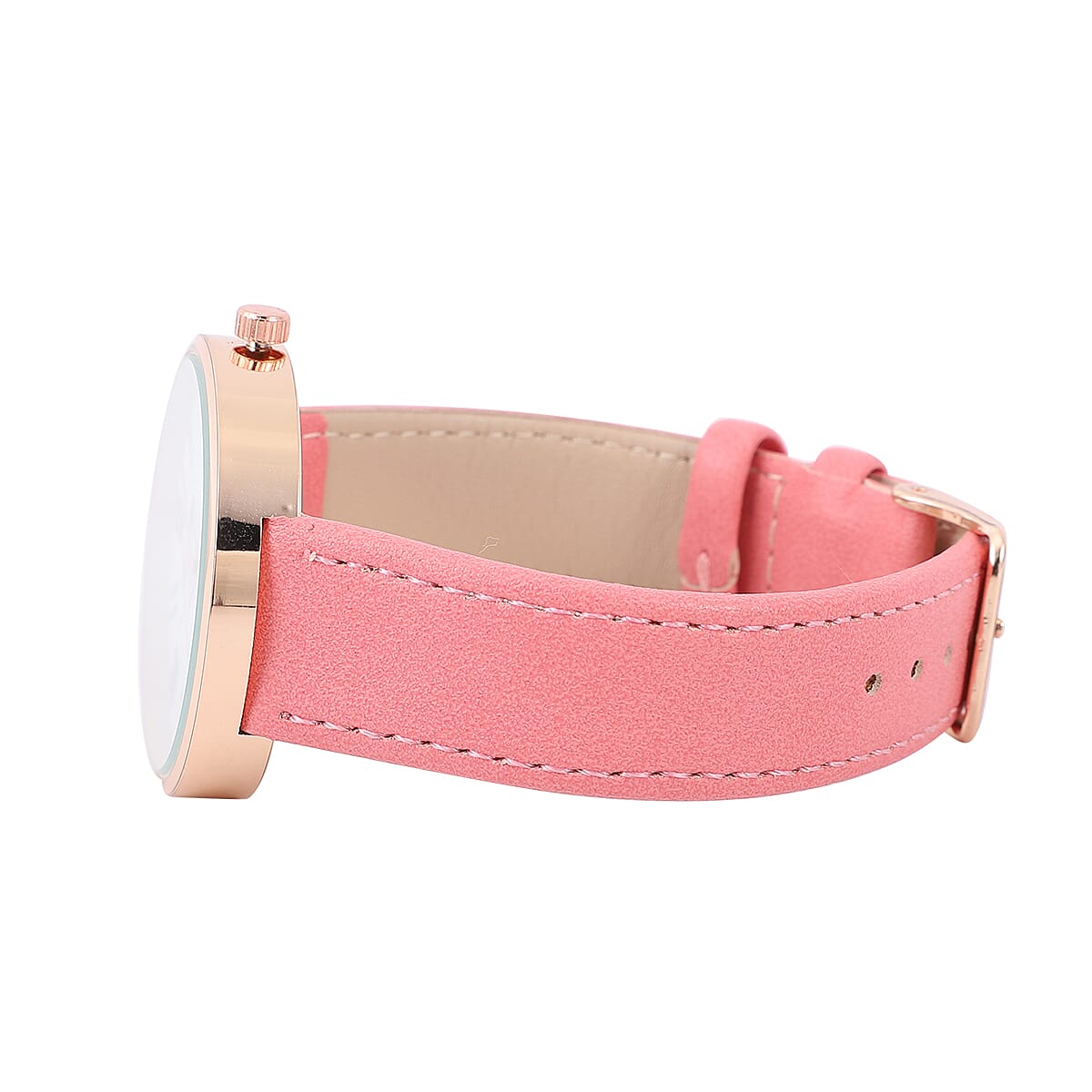 Buy Strada Japanese Movement Water Resistant Watch with Pink Faux ...