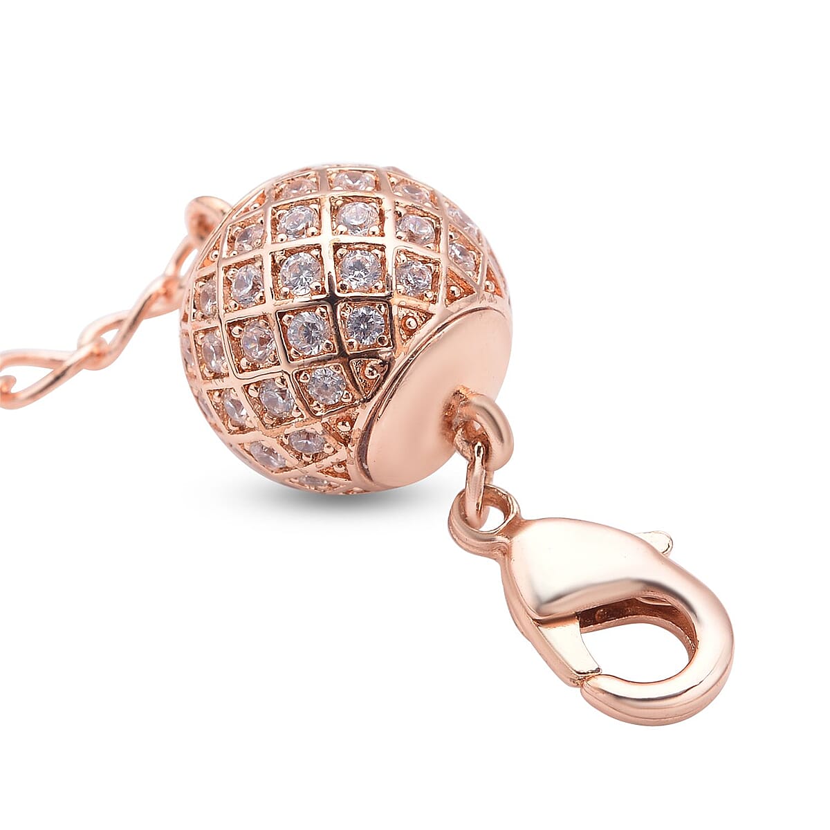 Buy Designer Inspired Simulated Diamond Lobster Lock with 2 Inch ...