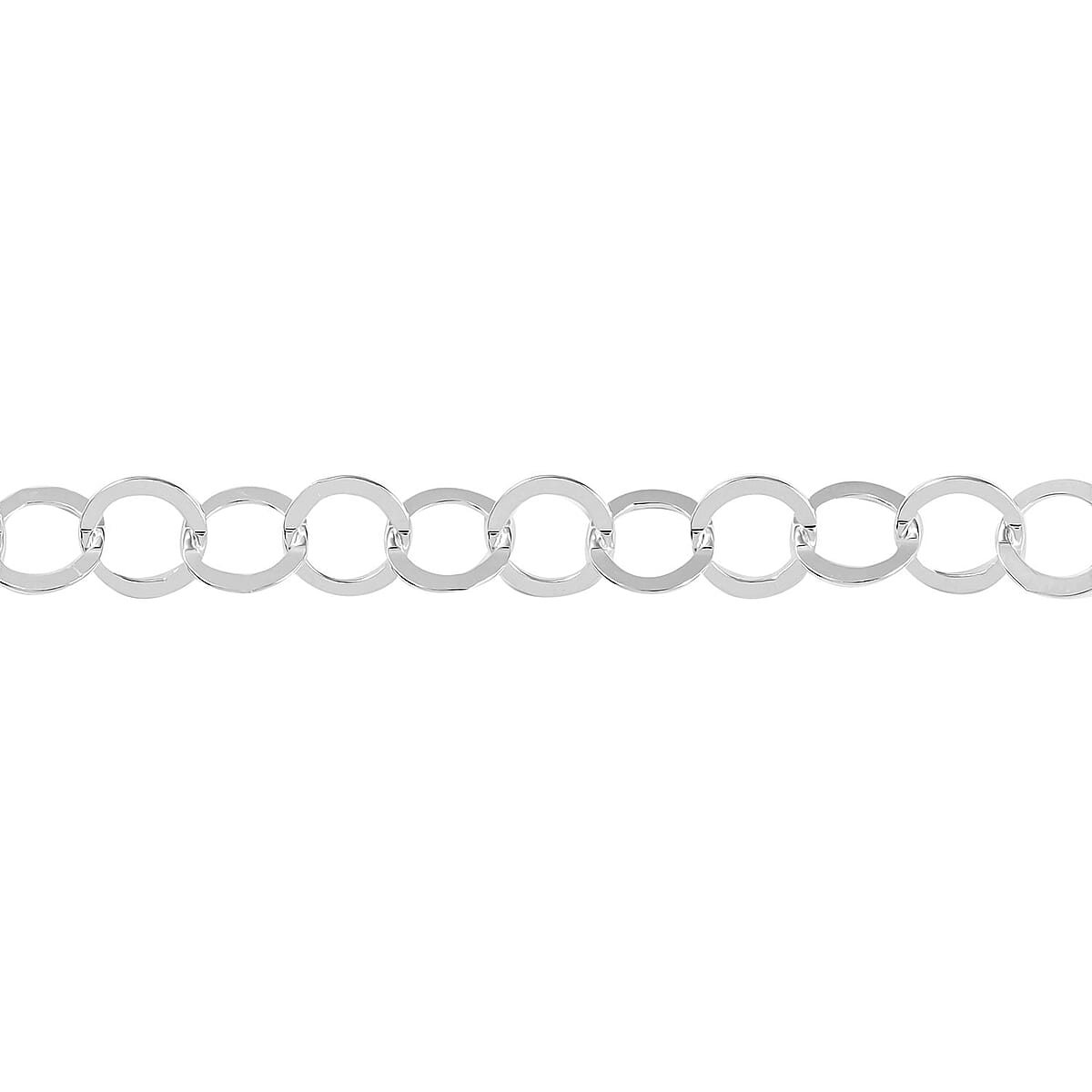 Buy Italian Sterling Silver 5.5mm Open Rolo Anklet (9 In) 3 Grams at ...