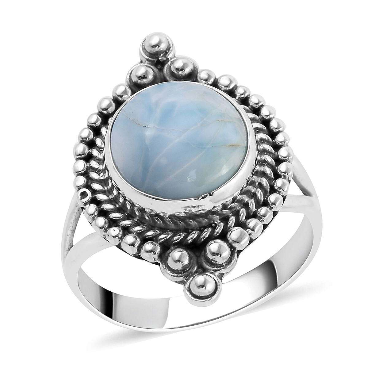 Buy BALI LEGACY Larimar Ring in Sterling Silver (Size 10.0) 10 Grams 7.15 ctw at ShopLC.