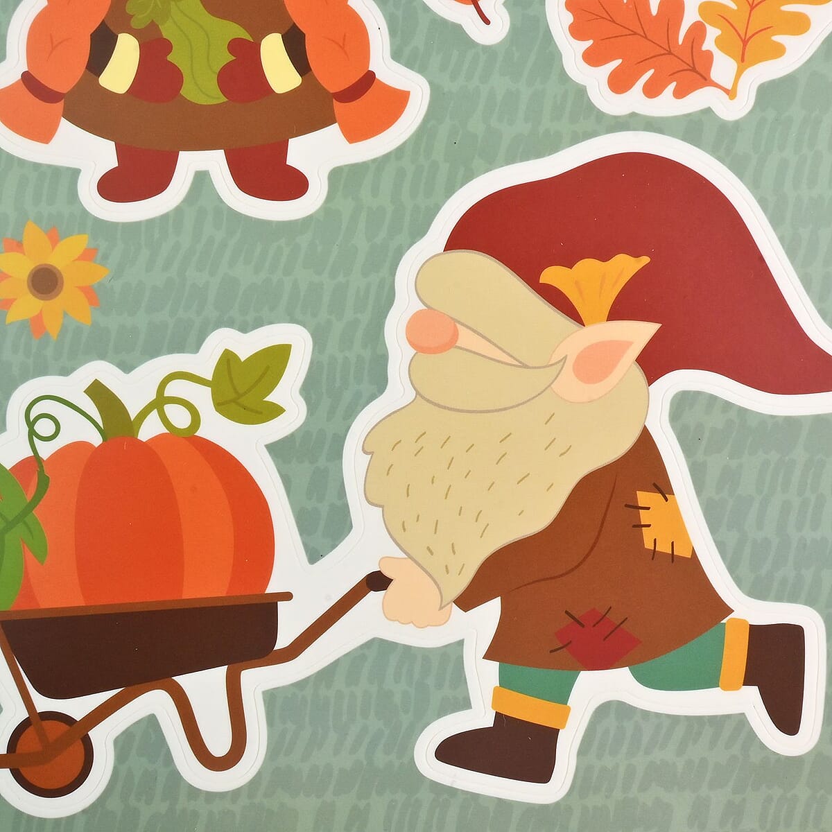 Buy Gnomes Harvest Window Cling (Fall Decor) , Custom Window Clings ...