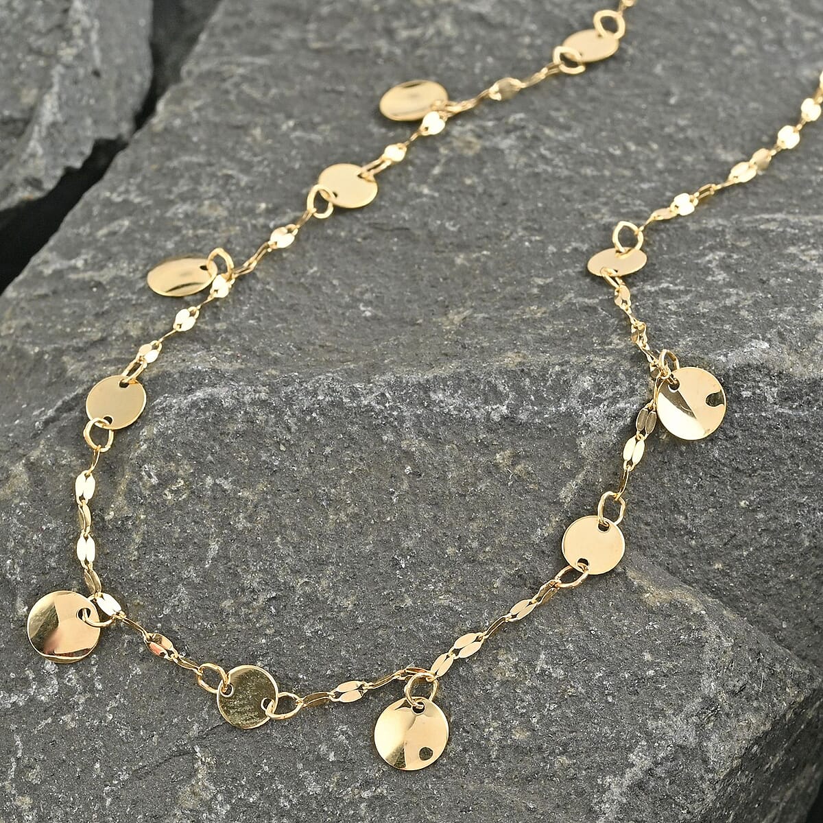 Buy Maestro Gold Collection Italian 10K Yellow Gold Graduated Glitter ...