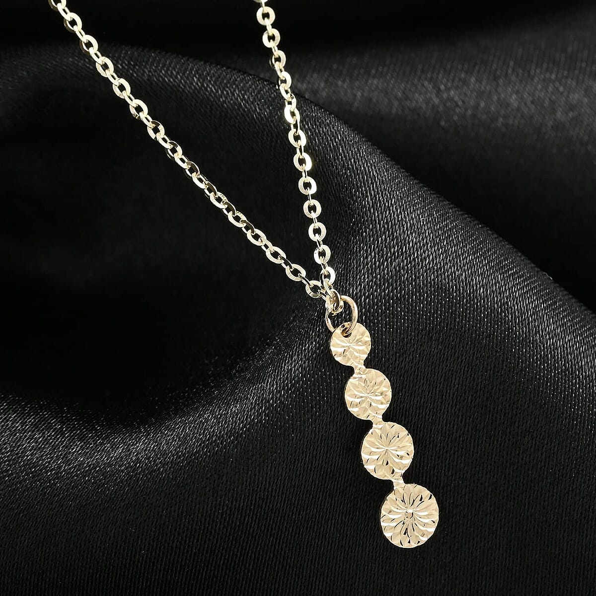 Buy Maestro Gold Collection Italian 10K Yellow Gold Graduated Drop ...