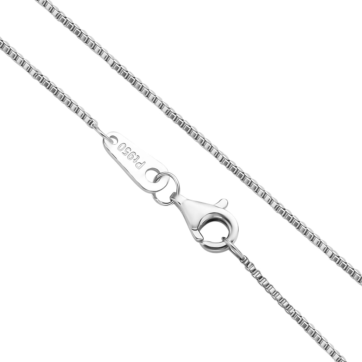 Buy 950 Platinum Box Chain with Lobster Lock 18 Inches 3.10 Grams at ...
