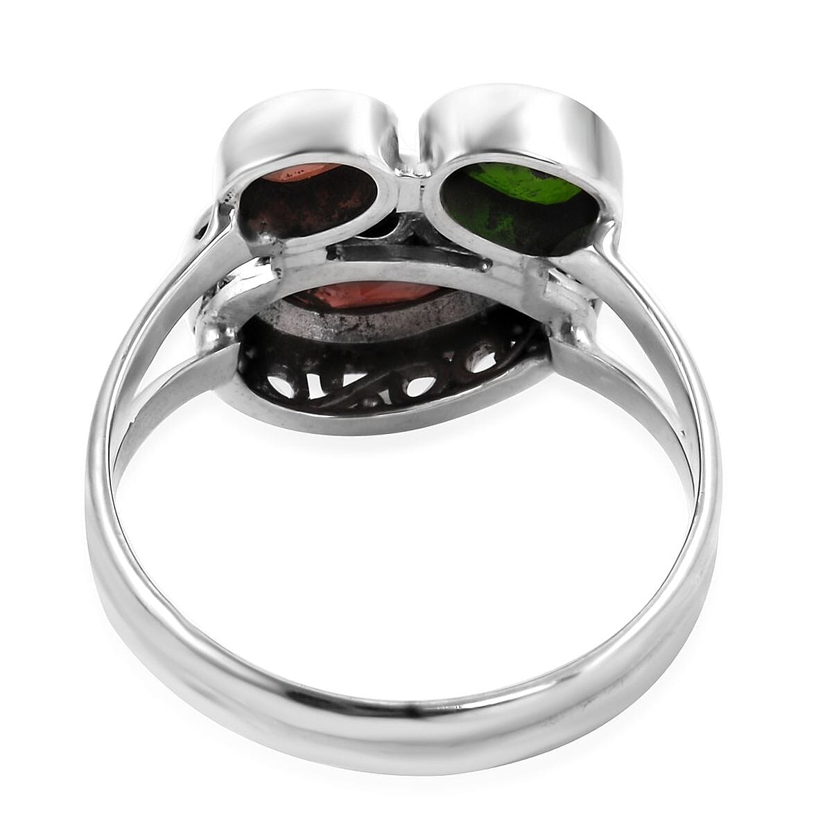 Buy BALI LEGACY Niassa Ruby, Multi Gemstone Ring in Sterling Silver ...