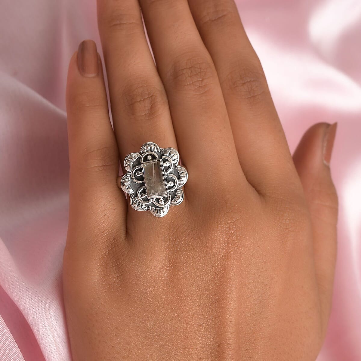 Buy Artisan Crafted Rough Cut Turkizite Ring in Sterling Silver 2.50 ...