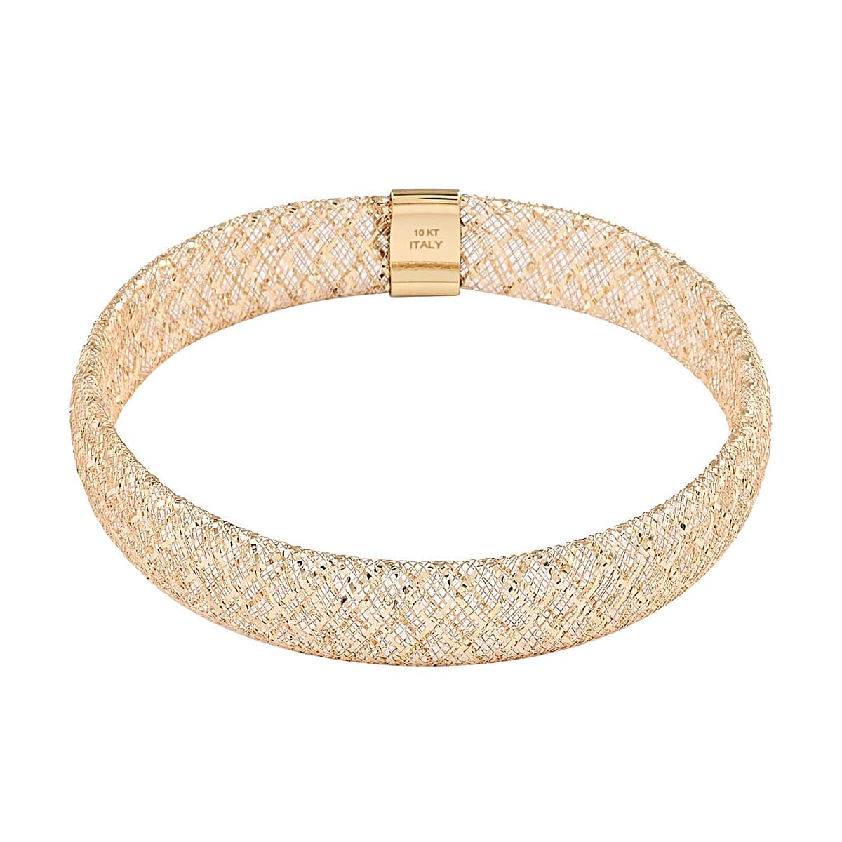 Buy Maestro Gold Collection Italian 10K Yellow Gold Mesh Stretch ...