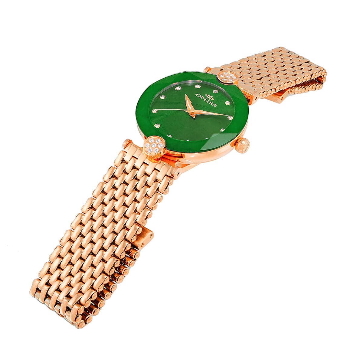 Mother's day jewelry ONISS Austrian Crystal Swiss Movement Sunray Green ...