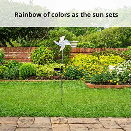 Buy Set of 2 Solar LED Windmill Light at ShopLC.