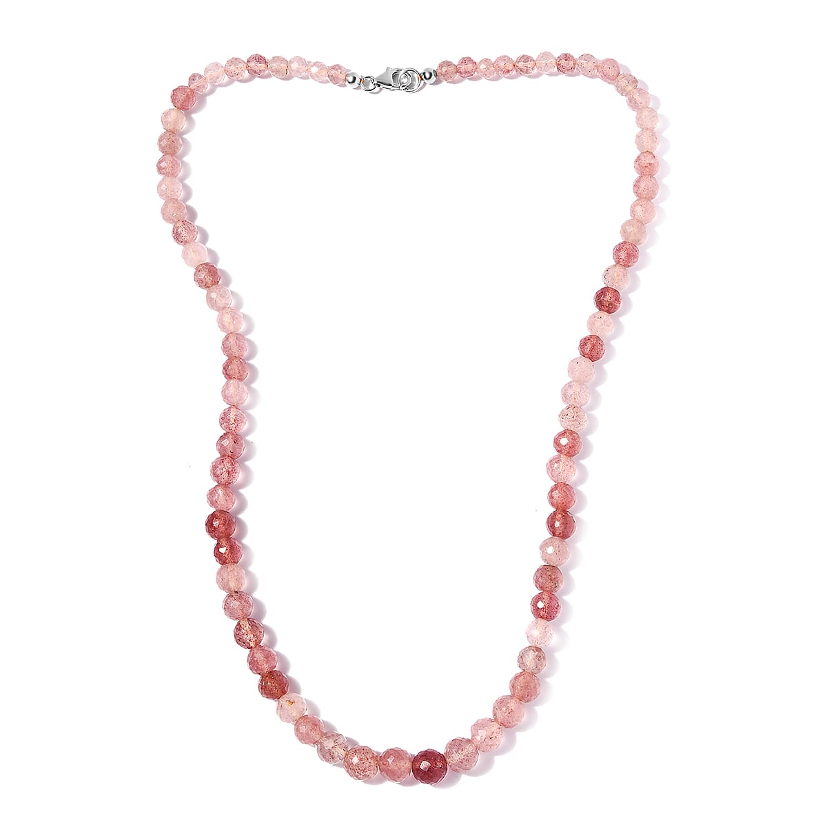 Buy Tanzanian Natronite Beaded Necklace 20 Inches in Sterling Silver ...