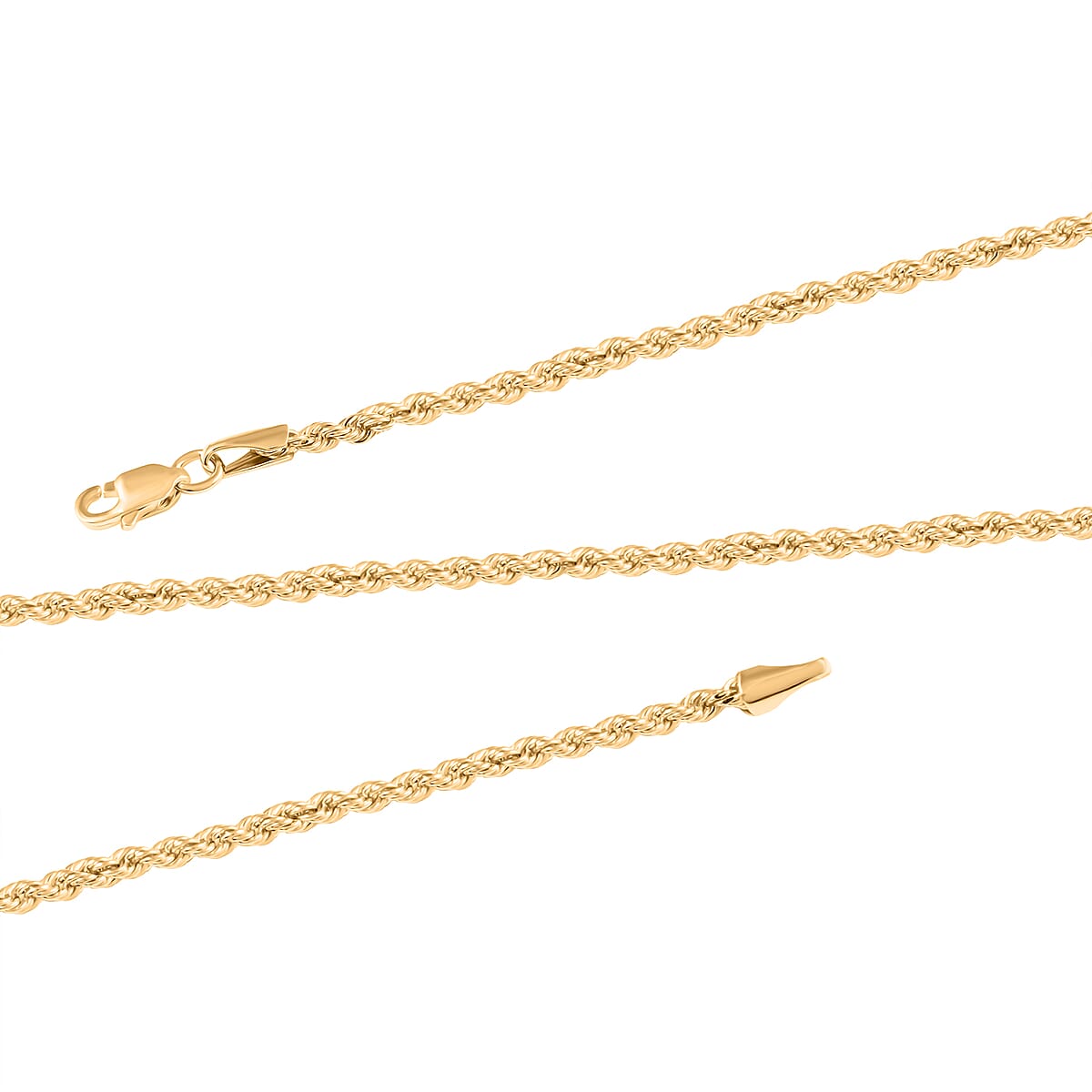 Buy 10K Yellow Gold 2.1mm Quint Rope Necklace 22 Inches 2.80 Grams at ...