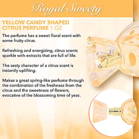 Buy Royal Sweety Yellow Candy Shaped Citrus Perfume 1 oz at ShopLC.