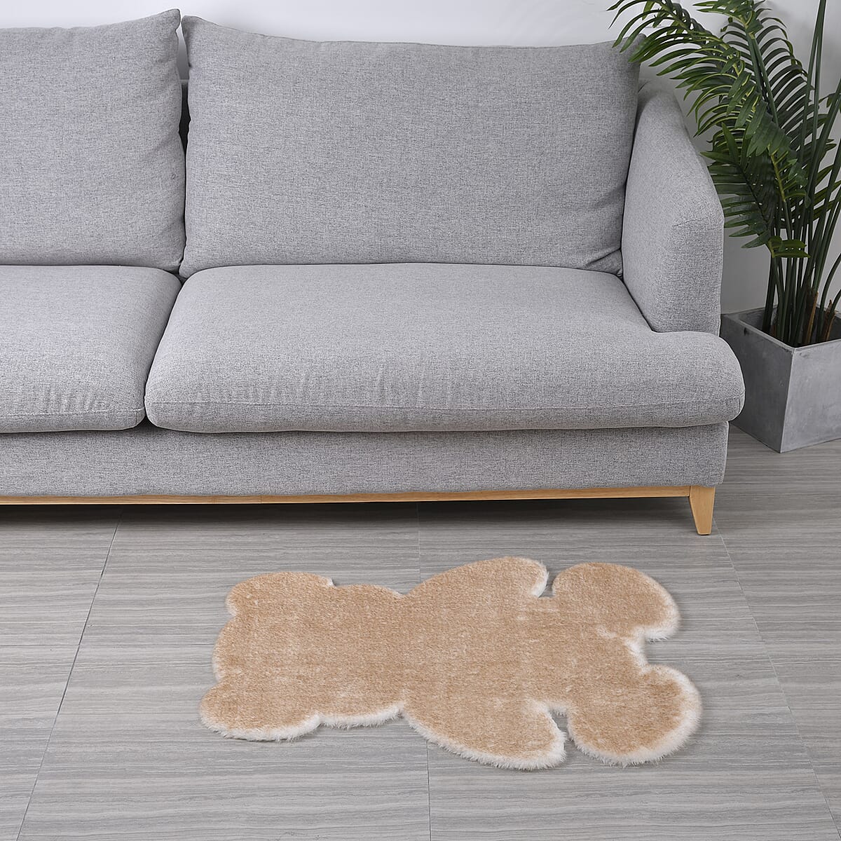 Mother's day jewelry Homesmart Light Coffee Bear Shape Rug (23.5"x31 ...