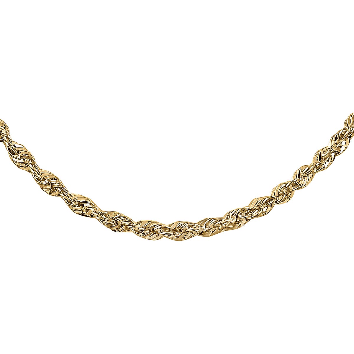 Buy 10K Yellow Gold 2mm Rope Necklace 24 Inches 1.90 Grams at ShopLC.