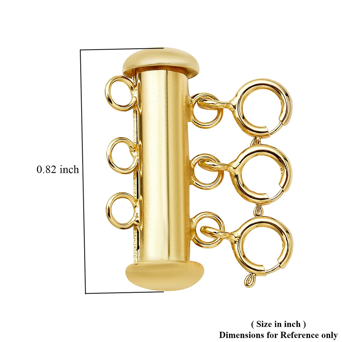 Buy Minimalist 3 Row Magnetic Layering Lock in 14K YG Over Sterling ...