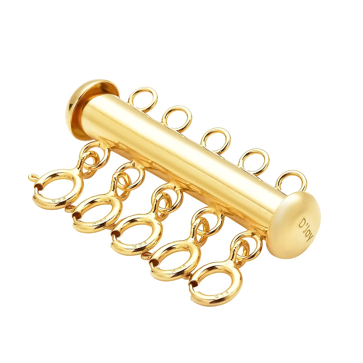 Buy Minimalist 5 Row Magnetic Layering Lock in 14K YG Over Sterling ...