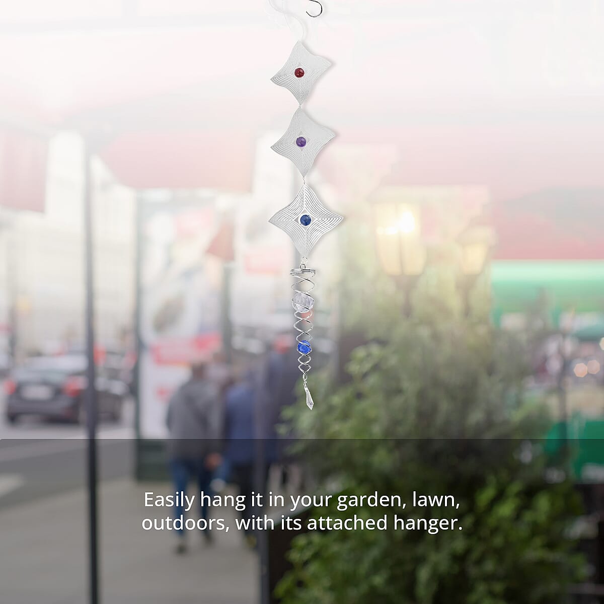 Buy Stainless Steel Magic Kinetic Sculpture 3pcs Fancy Wind Spinner at ...