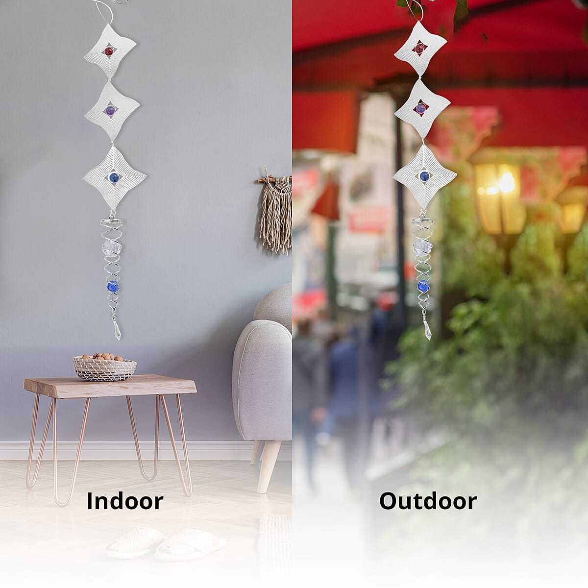 Buy Stainless Steel Magic Kinetic Sculpture 3pcs Fancy Wind Spinner at ...